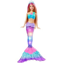 Meerjungfrauenpuppe Barbie "Zauberlicht Meerjungfrau (leuchtet)", bunt, Puppen, Kinder