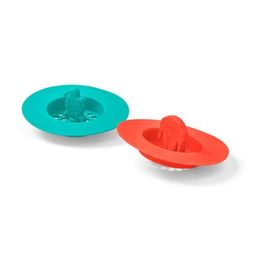 Tchibo - 2 Abflusssiebe aus Silikon - orange
