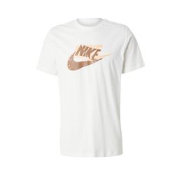 Nike Sportswear T-Shirt 'FUTURA' Herren Größe XXL braun / pfirsich / offwhite