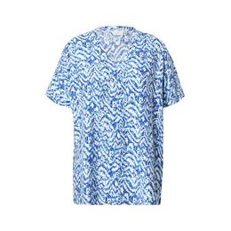 Only Carmakoma Bluse 'CARSONYALI' Damen Gr&ouml;&szlig;e 7XL blau / hellblau / wei&szlig;
