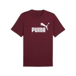 Puma Funktionsshirt 'Ess No. 1' Herren Gr&ouml;&szlig;e XXL bordeaux / wei&szlig;
