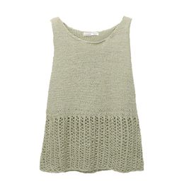 Pull&Bear Pull&bear Knitted Top female Green size M