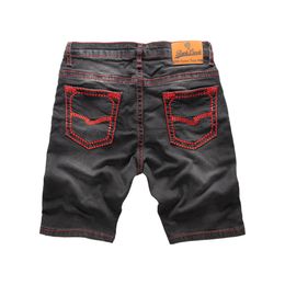 Rock Creek Shorts Herren Gr&ouml;&szlig;e 31 knallrot / black denim