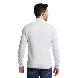 Bruno Banani Pullover ' BANKS ' Herren Gr&ouml;&szlig;e XL hellgrau / schwarz / wei&szlig;