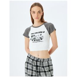 KOTON T-shirt in Ekru | Gr.: XS