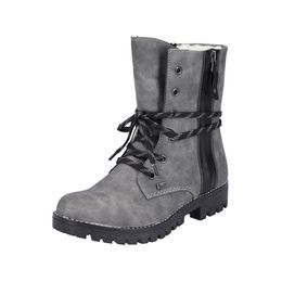 Rieker Stiefelette Damen Gr&ouml;&szlig;e 39 graumeliert / schwarz Winterschuhe