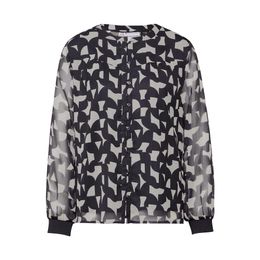Street One Gemusterte Chiffon-Bluse Damen Größe XXL dunkelblau
