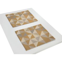 Platzset Adam "Bio Bel" Gr. 1, gelb (curry), B:30cm L:40cm, Obermaterial: 100% Baumwolle, Platzsets