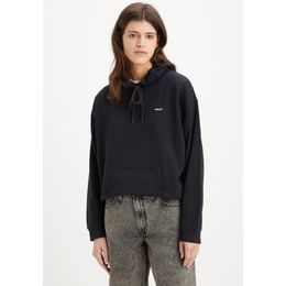 Levi's Kapuzensweatshirt LEVI'S "EVERYDAY HOODIE", Damen, Gr. M, schwarz (caviar), Sweatware, Obermaterial: 58% Baumwolle, 42% Polyester, Sweatshirts
