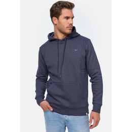 Kapuzensweatshirt MIKON, Herren, Gr. S, blau, 65% Baumwolle, 35% Polyester, unifarben, normal, ohne Ausschnitt, Sweatshirts, im zeitlosen Design