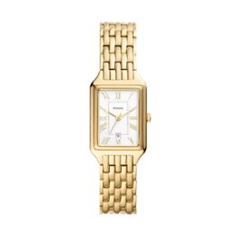 Fossil Uhr - Raquel Three-Hand Date Stainless Steel Watch - Gr. unisize - in Gold - f&uuml;r Damen