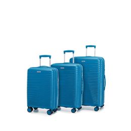 Wittchen 3tlg.KofferSet FUERTA Line Collection in Blue | Gr.: onesize
