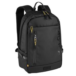 Camel Active Kinder Rucksack "Explore", schwarz, Nylon, bedruckt, beschichtet, clean, unifarben mit Farbeinsätzen, Rucksäcke, wasserabweisendes