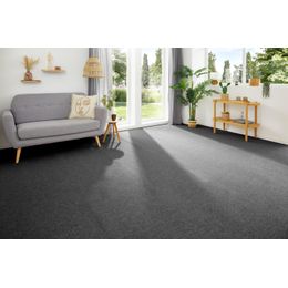 my home Teppichboden "Ruth, melierte Schlinge, Made in Netherlands", B : 400cm 1 Stk., 4,5mm, L: 450cm, grau, Schlafzimmer, Teppiche, Breite 400 &