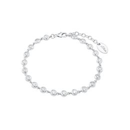 s.Oliver Damen Silberarmband "2024229", 20cm, Silber 925 (Sterlingsilber), silber, Silber 925 (Sterlingsilber), Armbänder, mit Zirkonia (synth.)