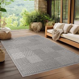 Outdoorteppich, B:120cm H:5mm L:170cm, grau, Ayyildiz Teppiche, Polypropylen, Teppiche, "IBIZA 1902", L&auml;ufer, In und Outdoor, Sisaloptik, Wohnzimmer,
