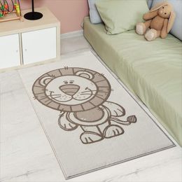 Kinderteppich Carpet City, B:80cm H:11mm L:150cm, beige, Obermaterial: 70% Polypropylen, 30% Polyester, Teppiche, "MARA717", Kinderzimmer,