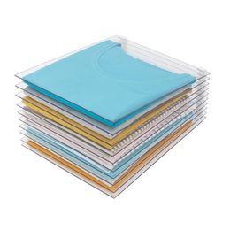 Ruco Ablageregal, 10 Stk., transparent, Regale, T-Shirt Organizer f&uuml;r 10 Shirts, Kunststoff