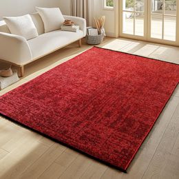 Teppich, B:160cm H:7mm L:230cm, rot, Ayyildiz Teppiche, Chenille, Wohnzimmer, Teppiche, "SPACE 1900", Läufer, Kurzflor, Boho, Vintage, Wohnzimmer
