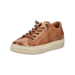 Paul Green Damen Sneaker "Paul Green Sneaker Glattleder", Gr. 43, braun, Glattleder, Schuhe