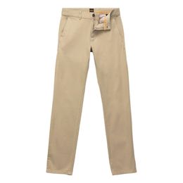 BOSS Orange Herren Chinohose "tapered", braun, Gr. 30, unifarben, Web, Obermaterial: 97% Baumwolle, 3% Elasthan, Hosen, mit BOSS Logo hinten