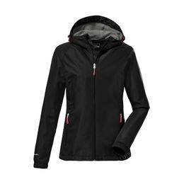 Killtec Damen Regenjacke "KOS 15 WMN JCKT", schwarz, Gr. 44, Oberstoff: 100% Polyester, Futter: 100% Polyester, Jacken, Leichte, packbare, wasser-
