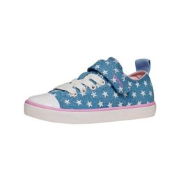 Geox Mädchen Sneaker "Geox Sneaker Lederimitat/Textil", Gr. 32, blau, Lederimitat, Textil, Schuhe