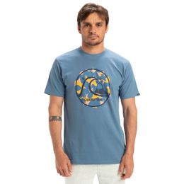 Quiksilver Herren T-Shirt "Evo Bubble Wrapped", blau, Gr. S, 100% Baumwolle, Shirts