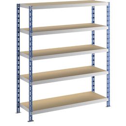 eurokraft basic Großfach-Steckregal, T 500 mm, mit Spanplattenböden, Grundregal, HxB 1820 x 1550 mm