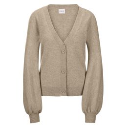 Madeleine Mode MADELEINE Strickjacke Damen Gr&ouml;&szlig;e XS braunmeliert