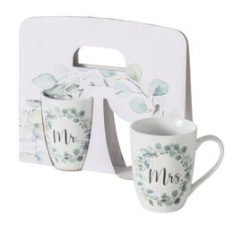 Boltze Becher Eukana Mr und Mrs, 2-teilig skandinavische Deko Online Shop