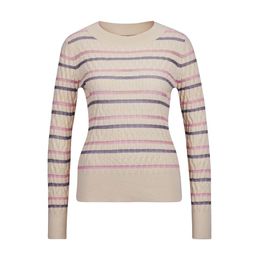 Madeleine Mode MADELEINE Pullover Damen Gr&ouml;&szlig;e XS brombeer / magenta / wollwei&szlig;