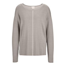 Madeleine Mode MADELEINE Pullover Damen Gr&ouml;&szlig;e S/M cappuccino / wei&szlig;