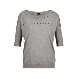 Madeleine Mode MADELEINE Pullover Damen Gr&ouml;&szlig;e XS silbergrau