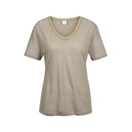 Madeleine Mode MADELEINE T-Shirt Damen Gr&ouml;&szlig;e 4XL beige