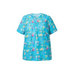 Angel of Style Bluse Damen Gr&ouml;&szlig;e 8XL himmelblau / gelb / pink