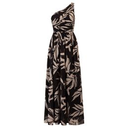 Kraimod Kleid Damen Gr&ouml;&szlig;e 42 beige / schwarz Winterkleid