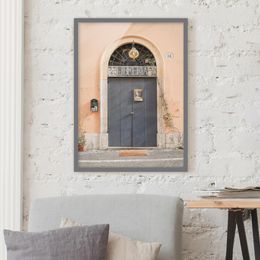 Bild mit Rahmen Bibliothek in Italien