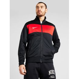 Nike Sportswear Sweatjacke 'Air' Herren Gr&ouml;&szlig;e XS rot / schwarz / wei&szlig;