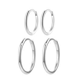Hey Happiness Earrings 'Pure Duo' female Silver size One Size
