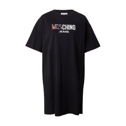 Moschino Jeans Kleid Damen Größe 40 hellblau / hellrot / schwarz / weiß Winterkleid
