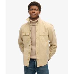 Superdry Herren Beige Surplus Canvas-Hemdjacke, Gr&ouml;&szlig;e: XXL 1041009500577QYP005