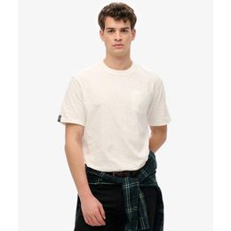 Superdry Herren The Merchant Store - T-shirt mit Tasche White - Gr&ouml;&szlig;e: M 104040500071871D002