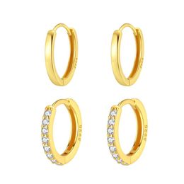 Hey Happiness Earrings 'Duo Hoops' female Gold size One Size