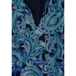 Street One Kleid Damen Gr&ouml;&szlig;e 34 blau / navy / gr&uuml;n / wei&szlig; Winterkleid