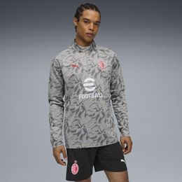 Puma Funktionsshirt 'AC Mailand' Herren Gr&ouml;&szlig;e XL grau / dunkelgrau / rot / wei&szlig;