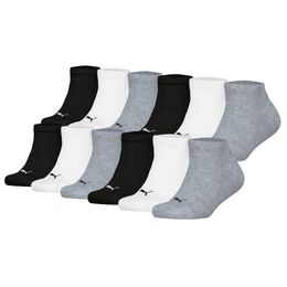 Puma Socken M&auml;dchen Gr&ouml;&szlig;e 27/30 graumeliert / schwarz / wei&szlig;