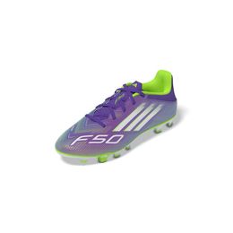 adidas Performance Fußballschuh 'F50 Club' Herren Größe 36.5/37 hellgrau / neongrün / lila