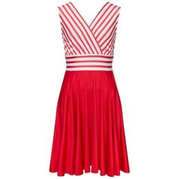 Lascana Kleid Damen Gr&ouml;&szlig;e 38 rot / wei&szlig;