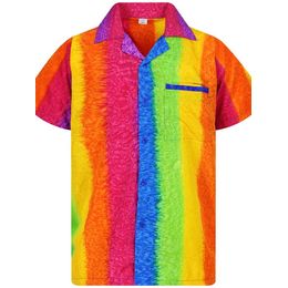 King Kameha Shirt 'Rainbow Vertikal' male Mixed colors size XL
